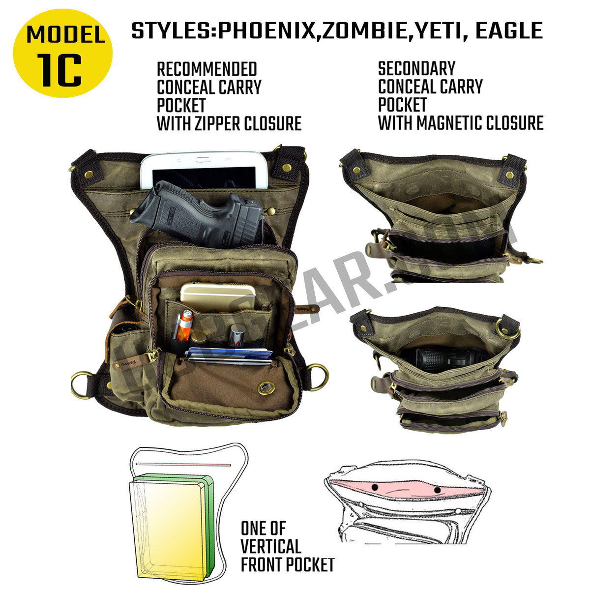 MODEL 1C-CONCEAL CARRY MODEL – UUB