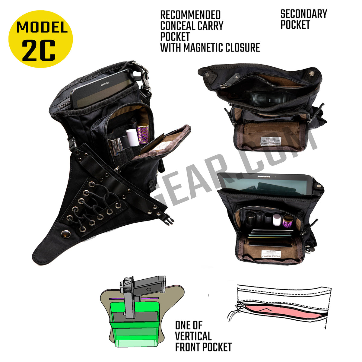 MODEL 2C-CONCEAL CARRY MODEL – tagged "Compact Size" – UUB