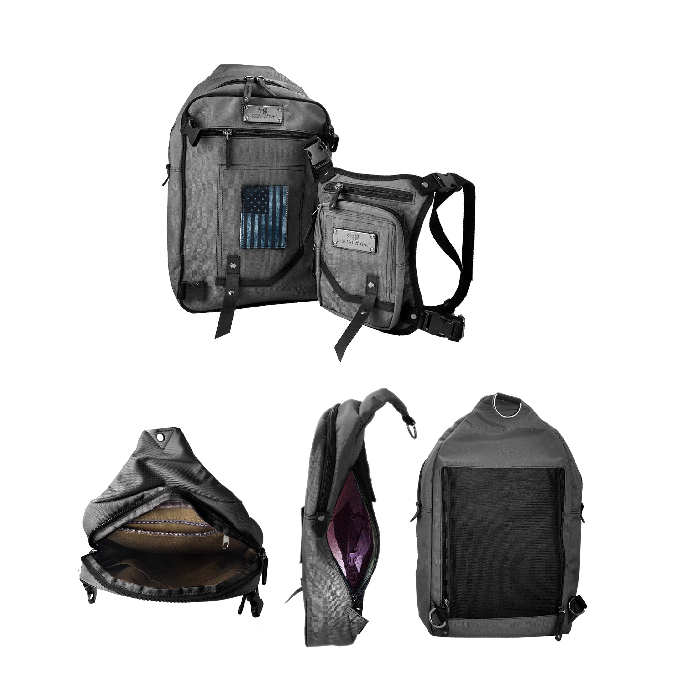 Kangaroo Two-In-One Concealed Backpack/Sling Bag/ Hip Bag – UUB